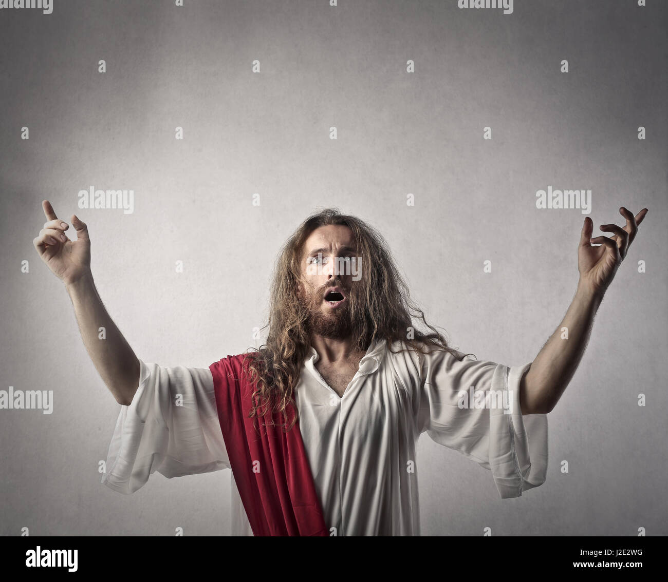 Jesus being surprised Stock Photo - Alamy
