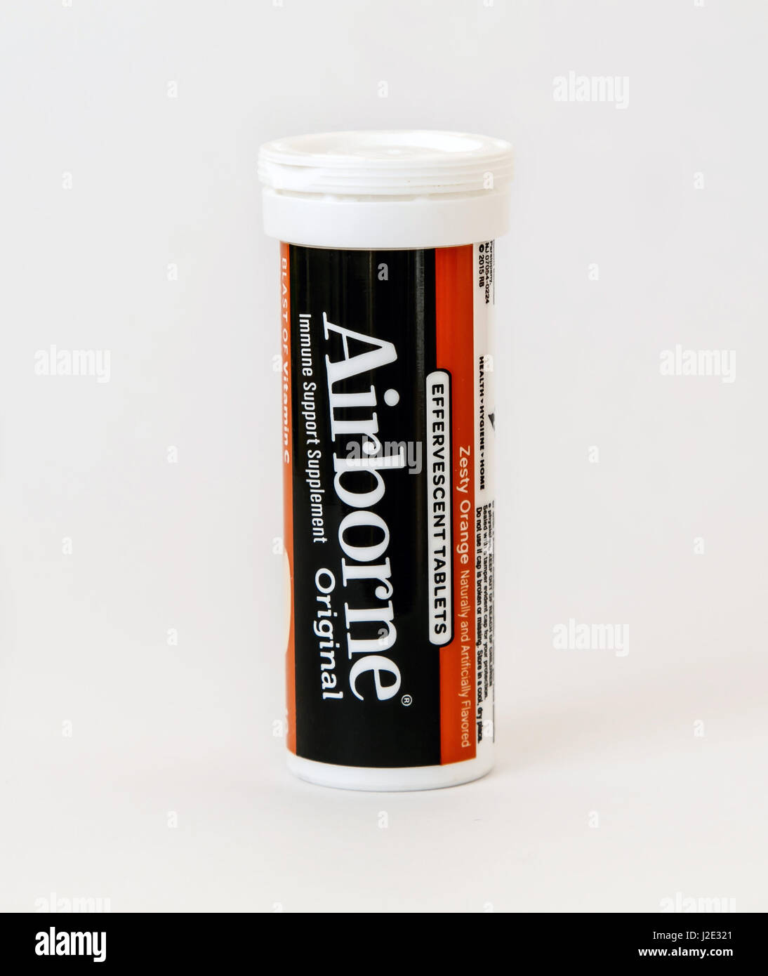Package of Airborne tablets isolated on white Stock Photo - Alamy