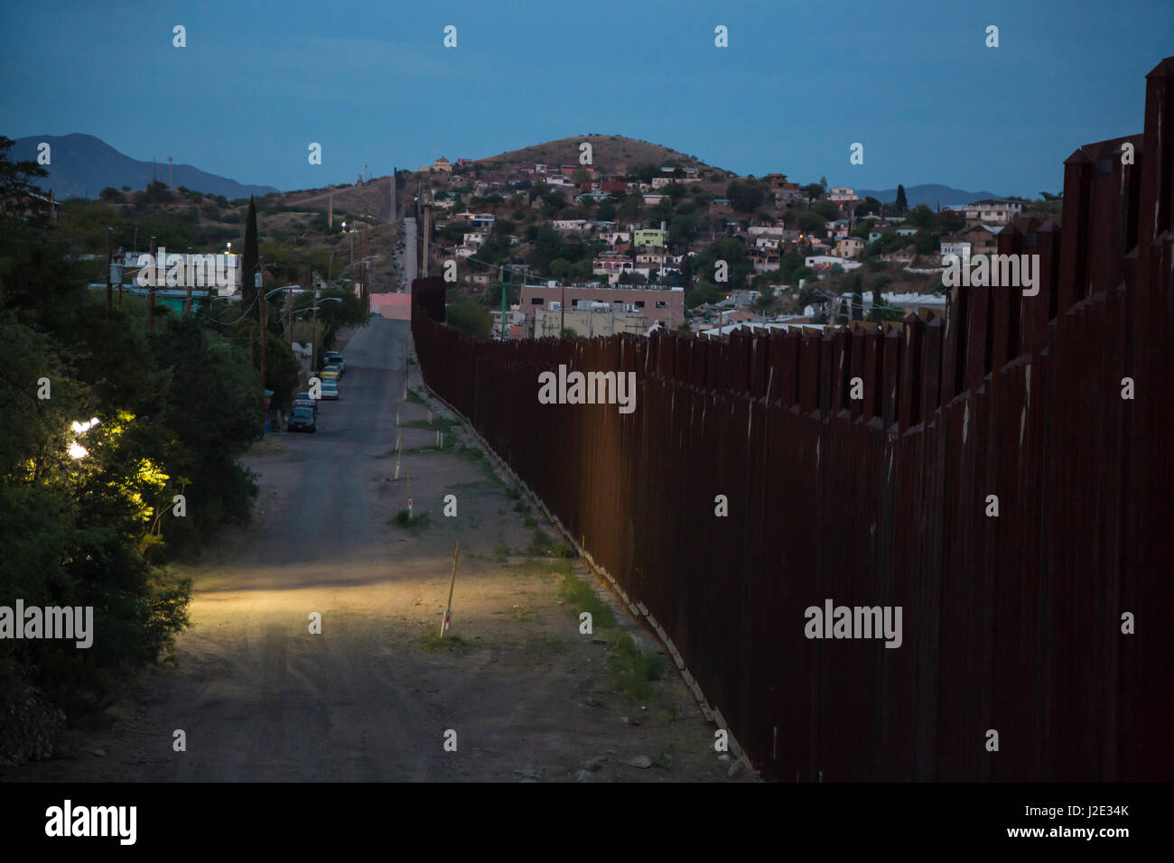 Nogales border fence mexico hi-res stock photography and images - Alamy