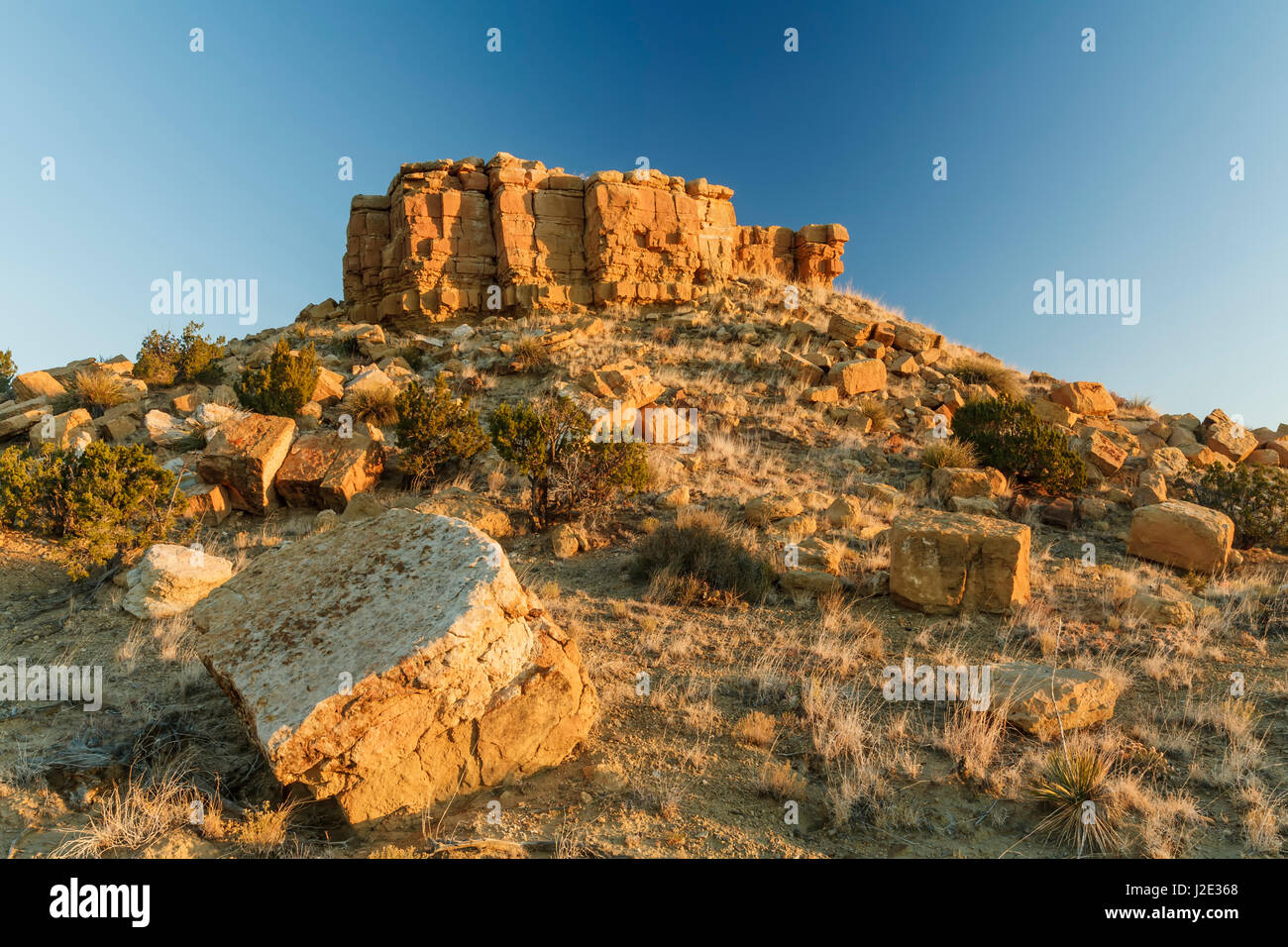 Sandstone bluff and rock, Acoma Pueblo, New Mexico USA Stock Photo - Alamy