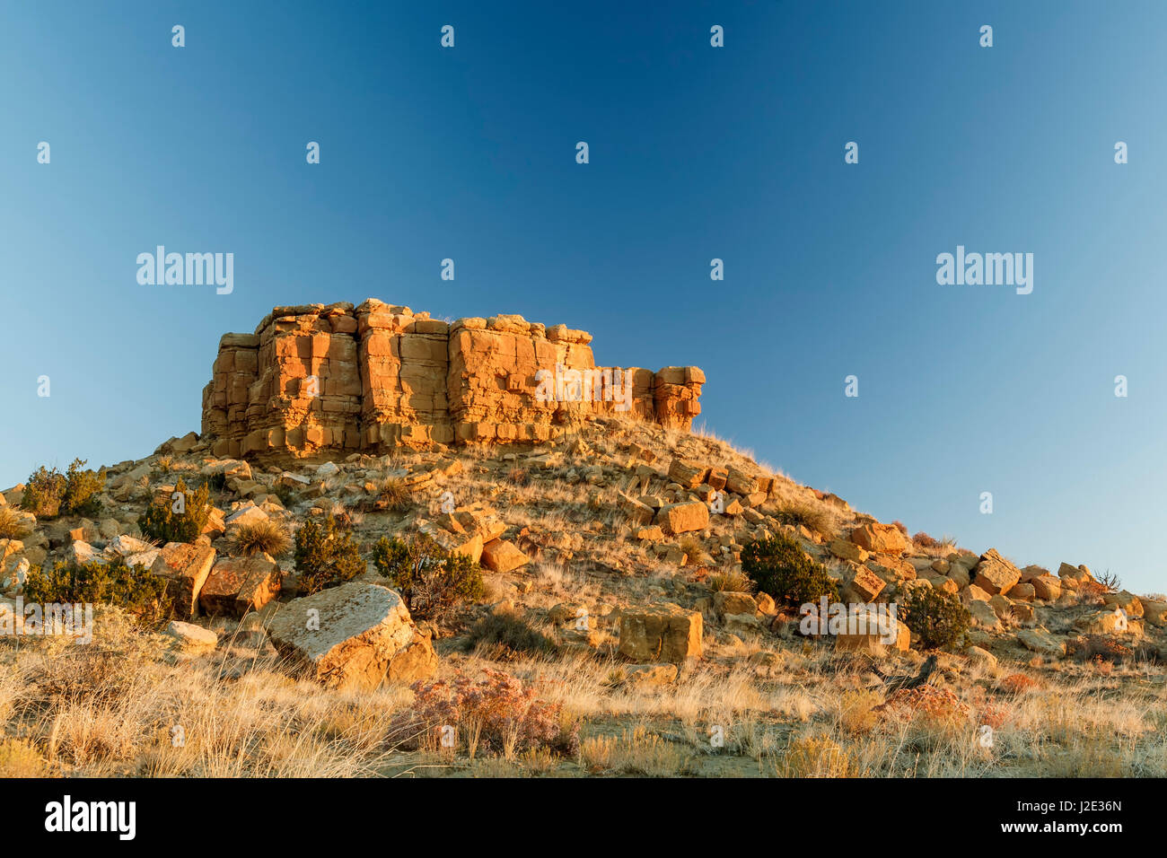 Sandstone butte, Acoma Pueblo, New Mexico USA Stock Photo - Alamy