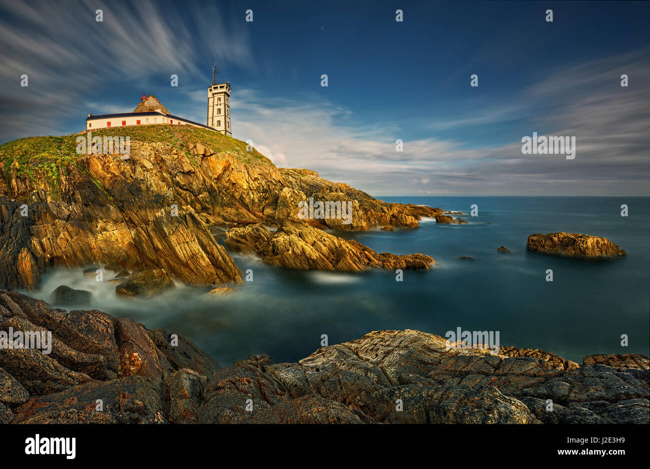 Pointe Saint-Mathieu Lighthouse.. Plougonvelin. Brittany. France Stock ...