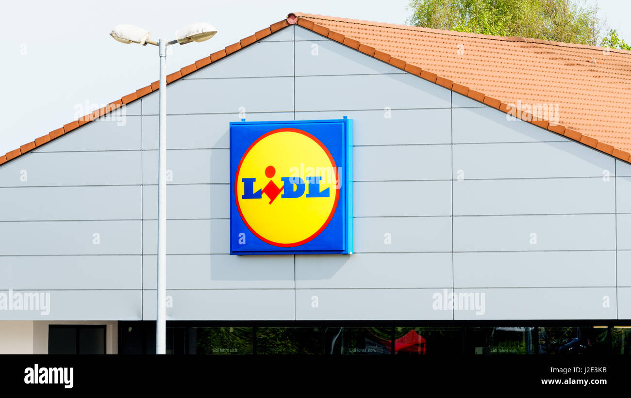 Lidl sign board High Resolution Stock Photography and Images - Alamy