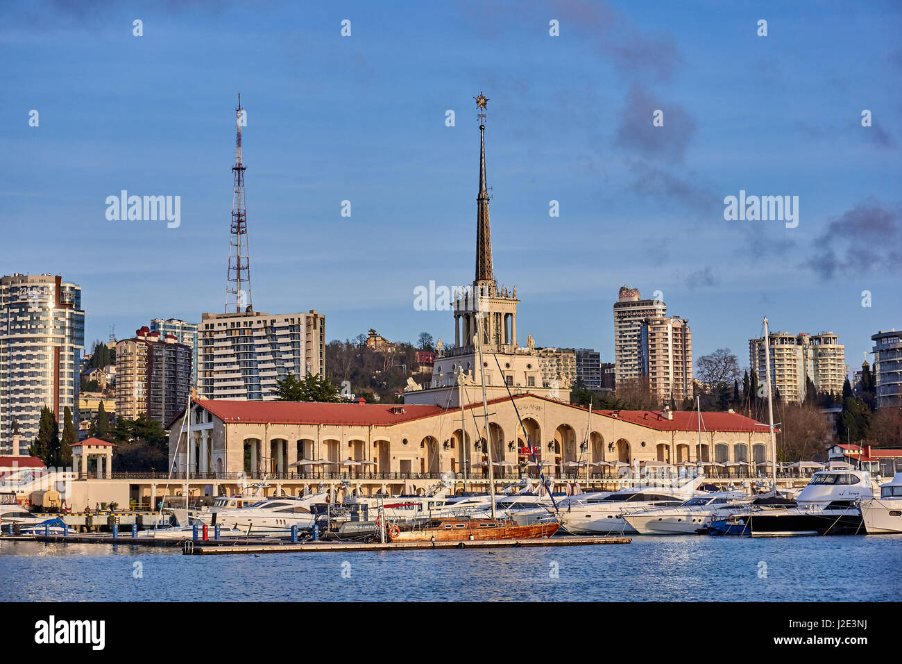 SOCHI, RUSSIA - Sea Port of Sochi Stock Photo - Alamy