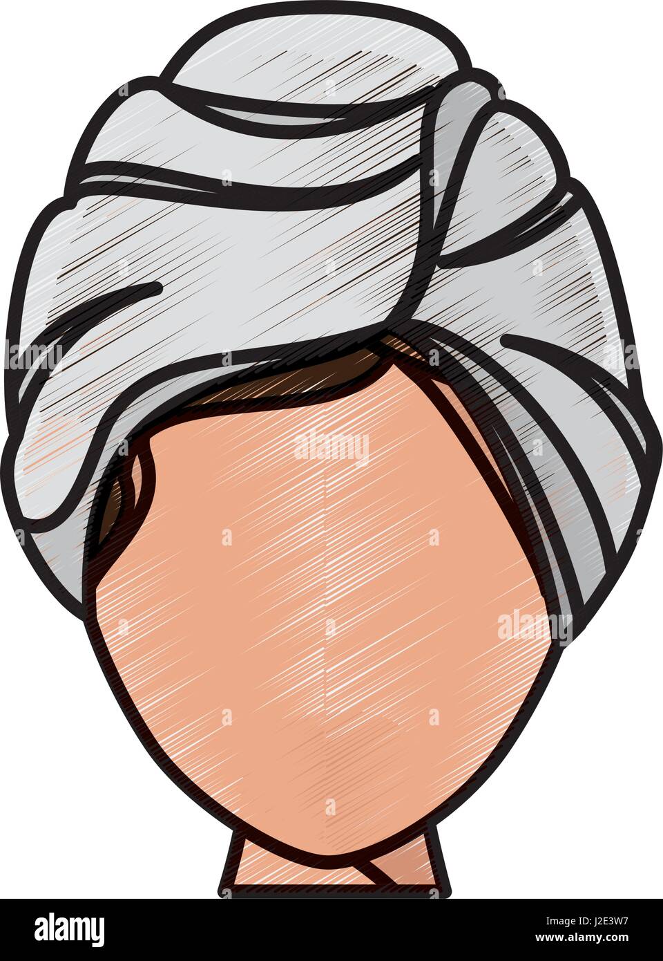 Relax woman head massage Stock Vector Images - Alamy