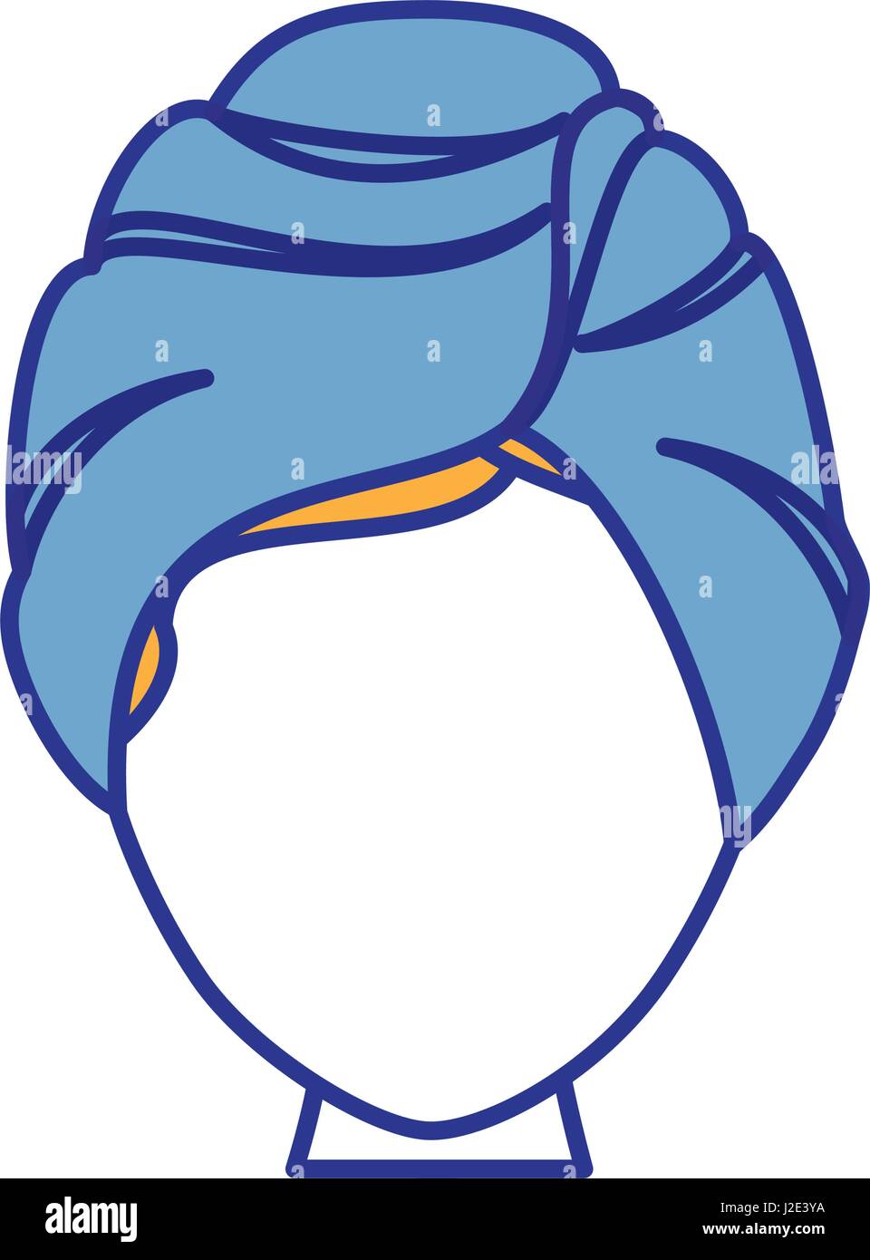 Relax woman head massage Stock Vector Images - Alamy