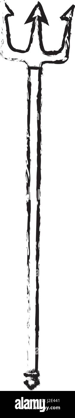 Trident isolated weapon satan devil hi-res stock photography and images ...