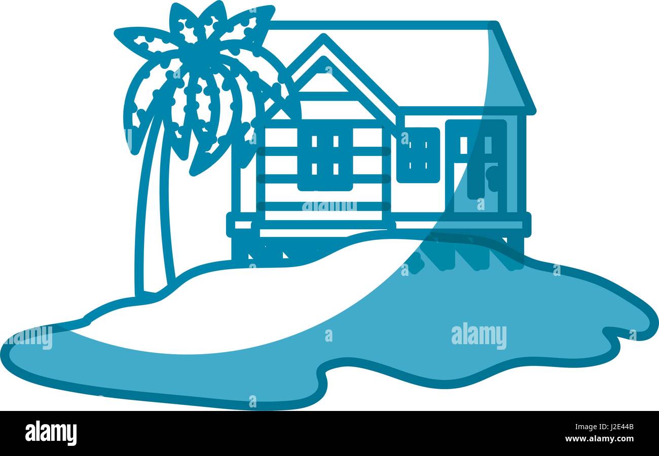 Island house draw Stock Vector Image & Art - Alamy