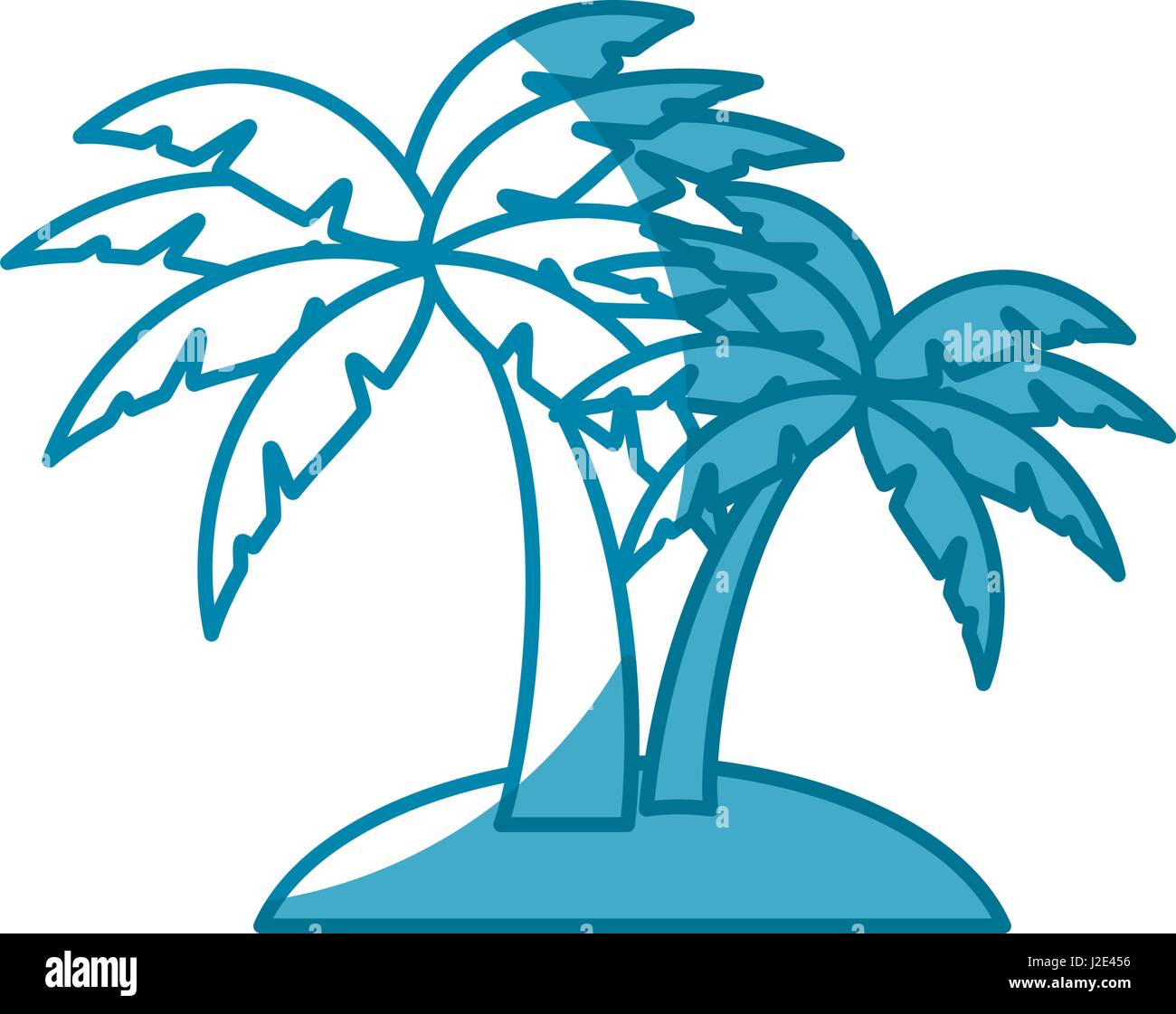 Beach palm tree Stock Vector Image & Art - Alamy
