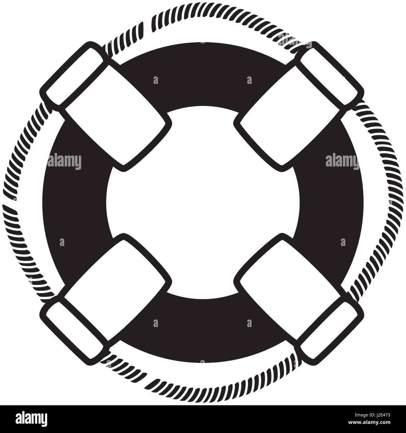 Orange life ring lifebuoy Stock Vector Images - Alamy