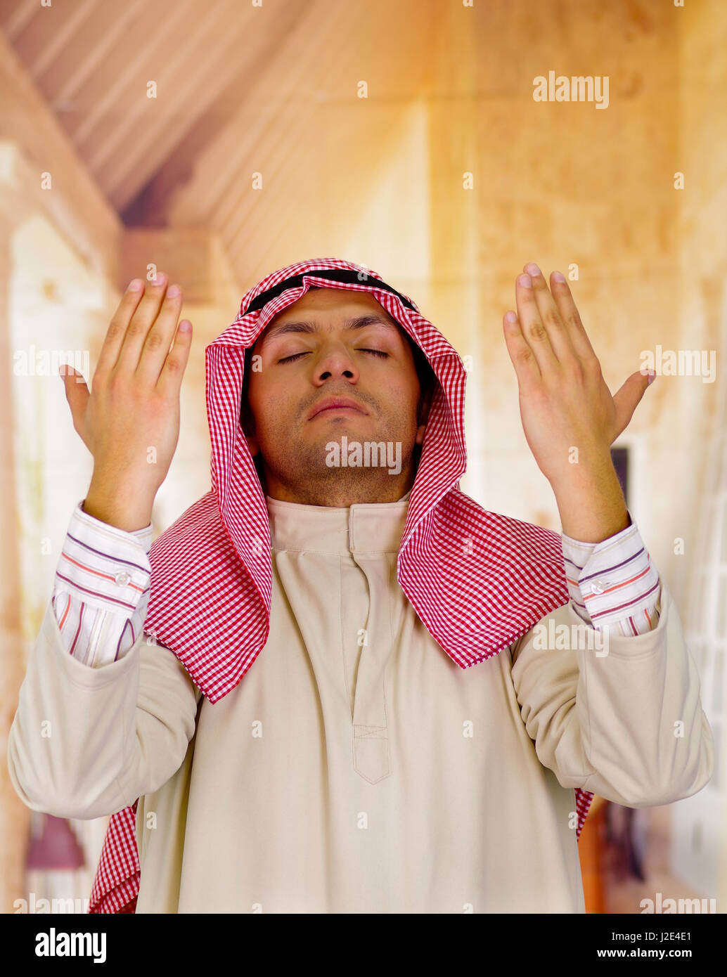 Arabian guy praying god hi-res stock photography and images - Alamy
