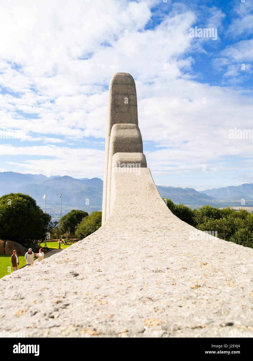 Afrikaans Language Monument Historical landmark with tourists viewing ...
