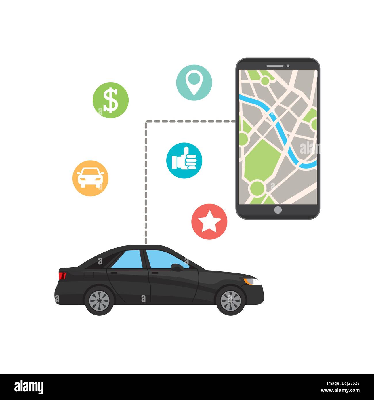 transport service app technology icon Stock Vector Image & Art - Alamy