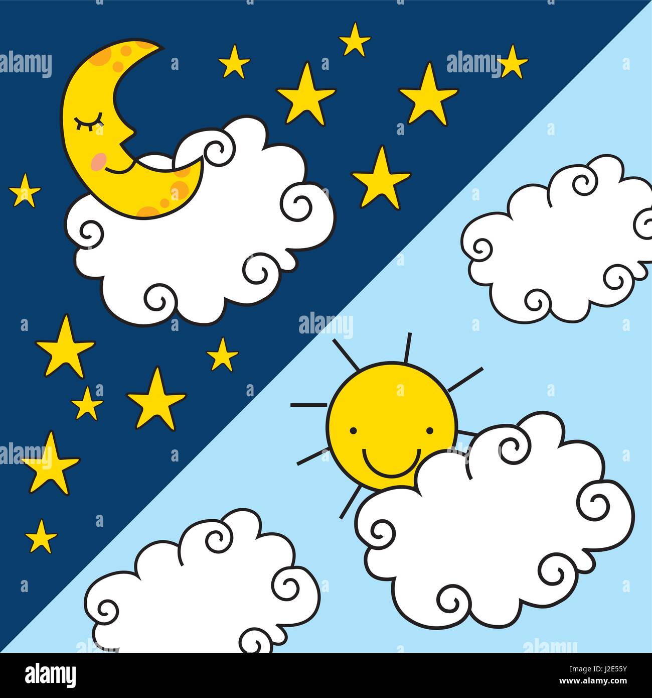 Contrast day and night Stock Vector Image & Art - Alamy Contrast day and night Stock Vector Image & Art - Alamy