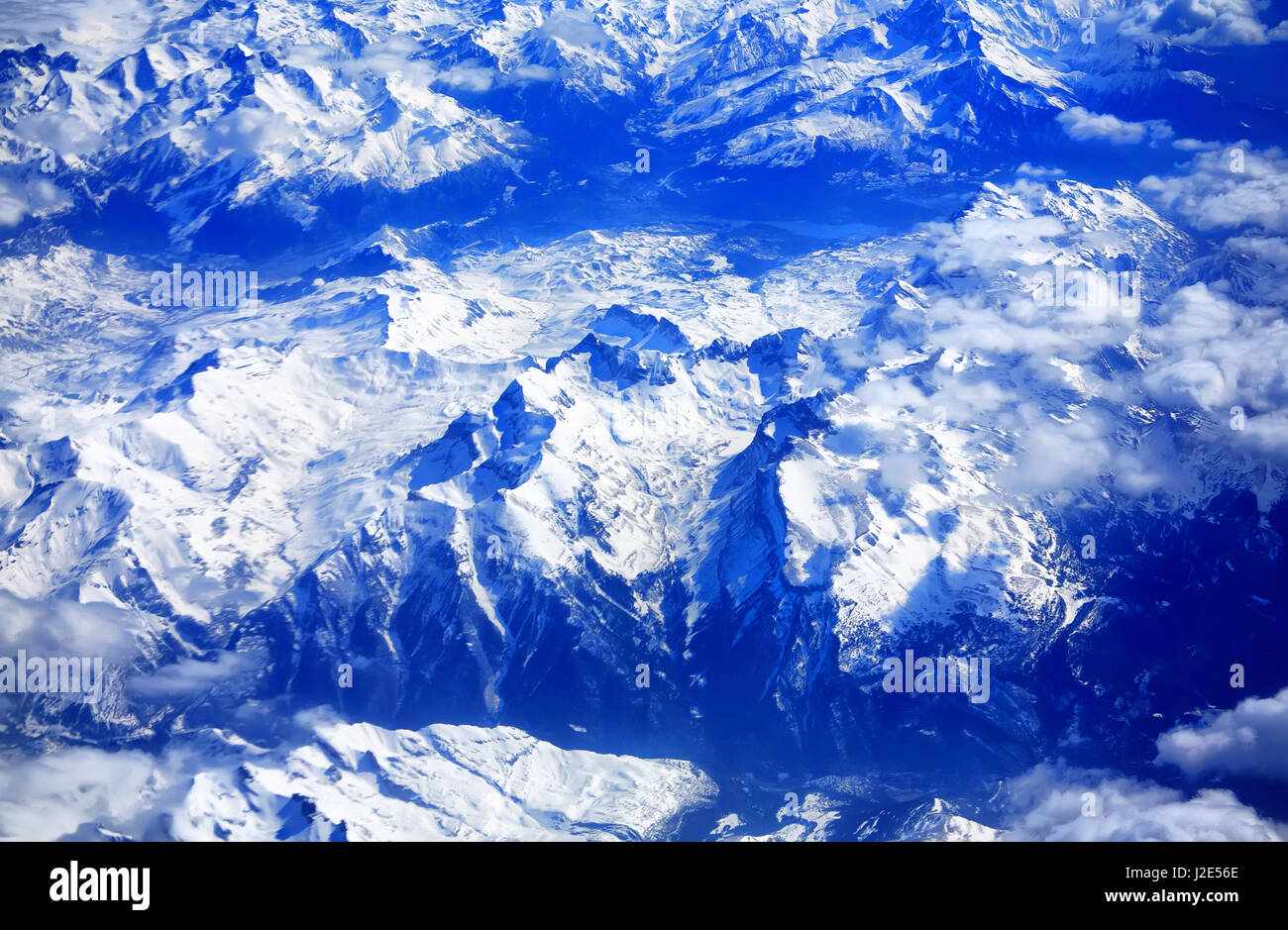 Aerial view of Pyrenees Mountains Stock Photo - Alamy