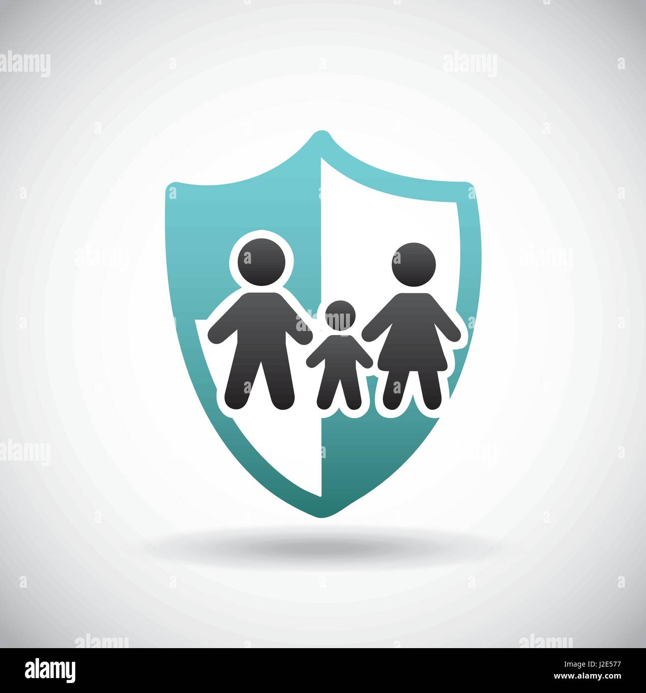 family insurance concept icon Stock Vector Image & Art - Alamy