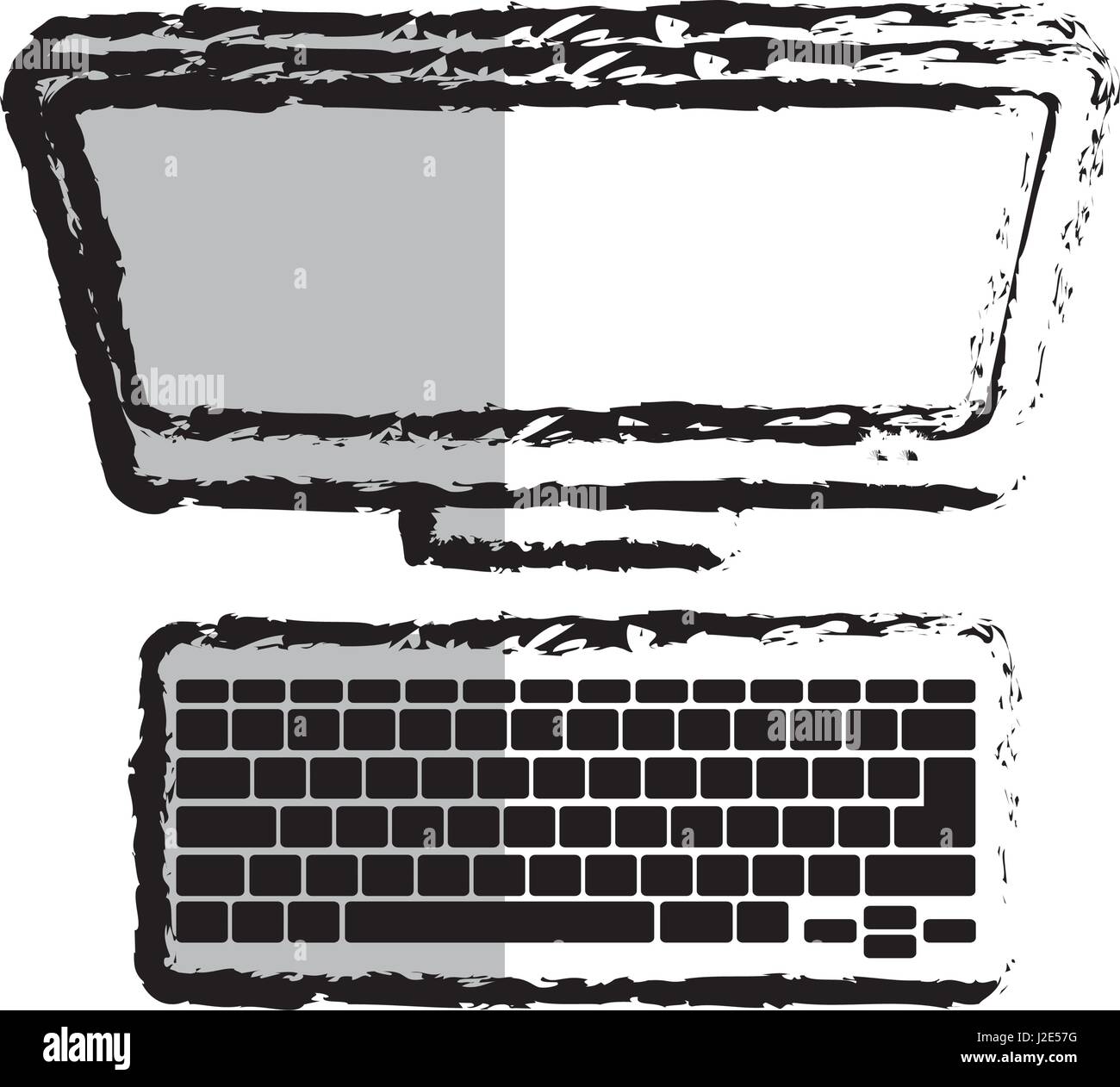 computer desktop with template icon Stock Vector Image & Art - Alamy