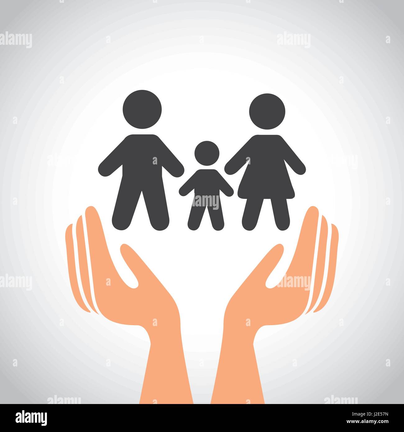 family insurance concept icon Stock Vector Image & Art - Alamy