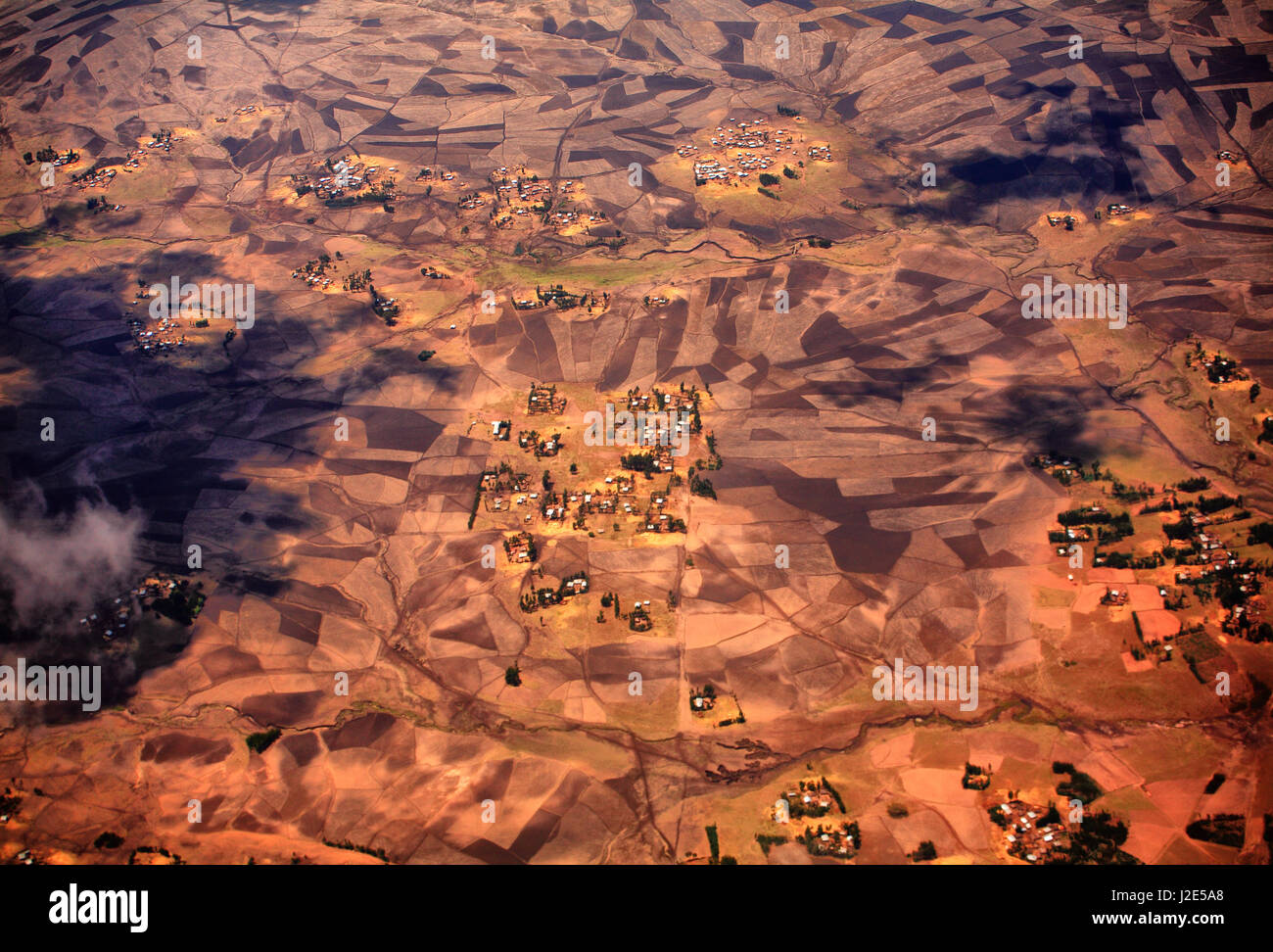 Aerial view of Ethiopia, Africa Stock Photo - Alamy