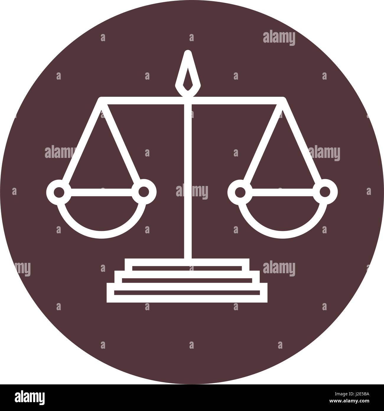 scale justice isolated icon Stock Vector Image & Art - Alamy