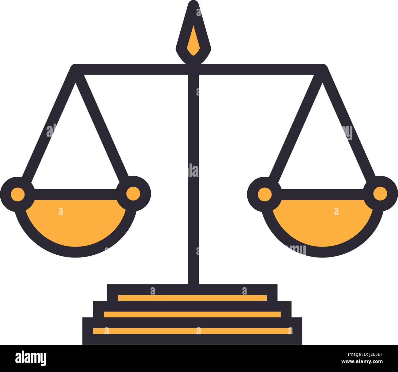 scale justice isolated icon Stock Vector Image & Art - Alamy