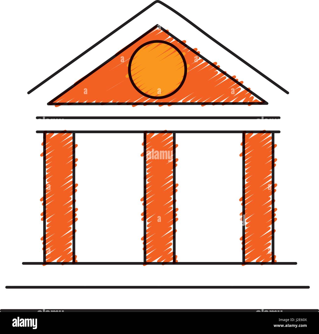 building with columns icon Stock Vector Image & Art - Alamy