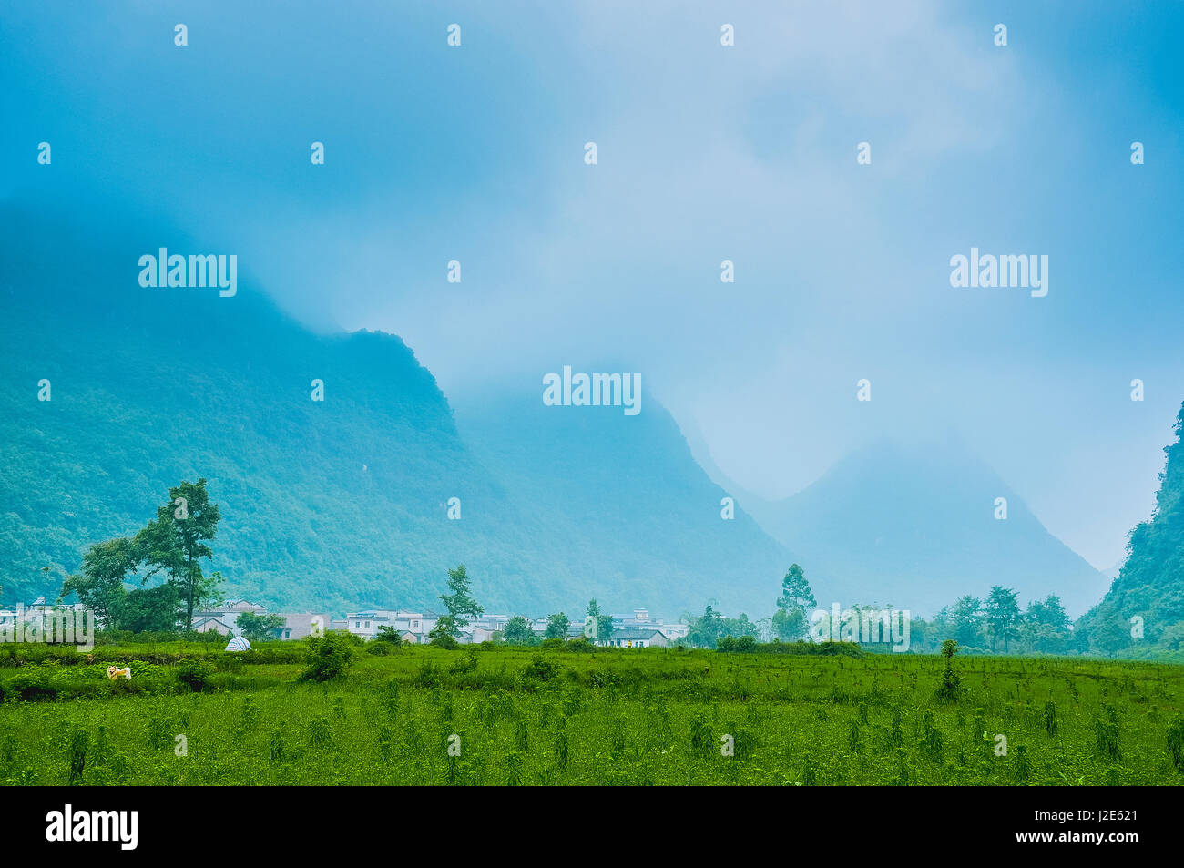 Beautiful countryside scenery in spring Stock Photo - Alamy