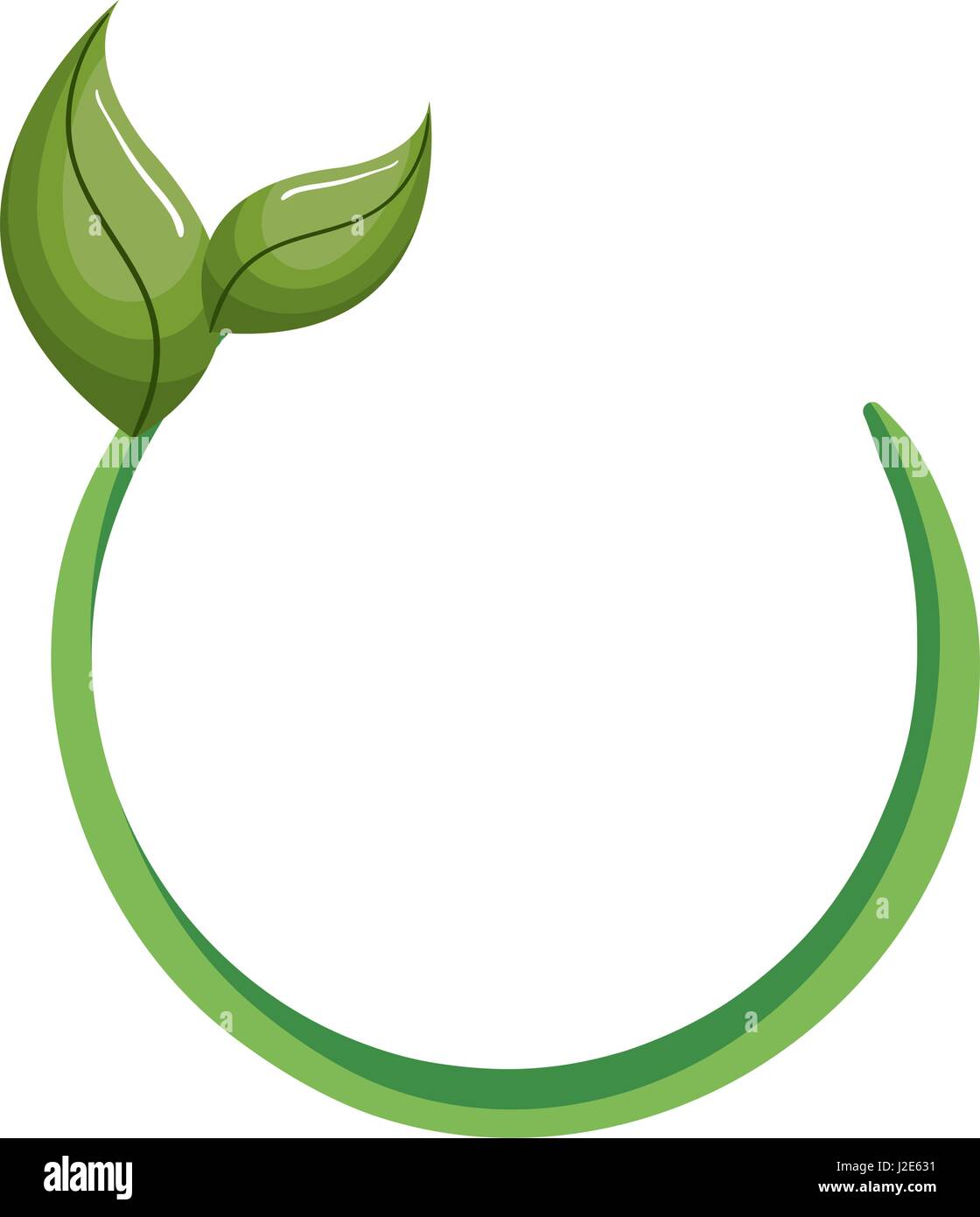 leafs plant decorative icon Stock Vector Image & Art - Alamy