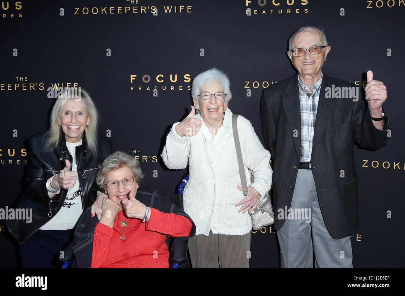 Premiere Of Focus Features' "The Zookeeper's Wife" Featuring: Esther ...