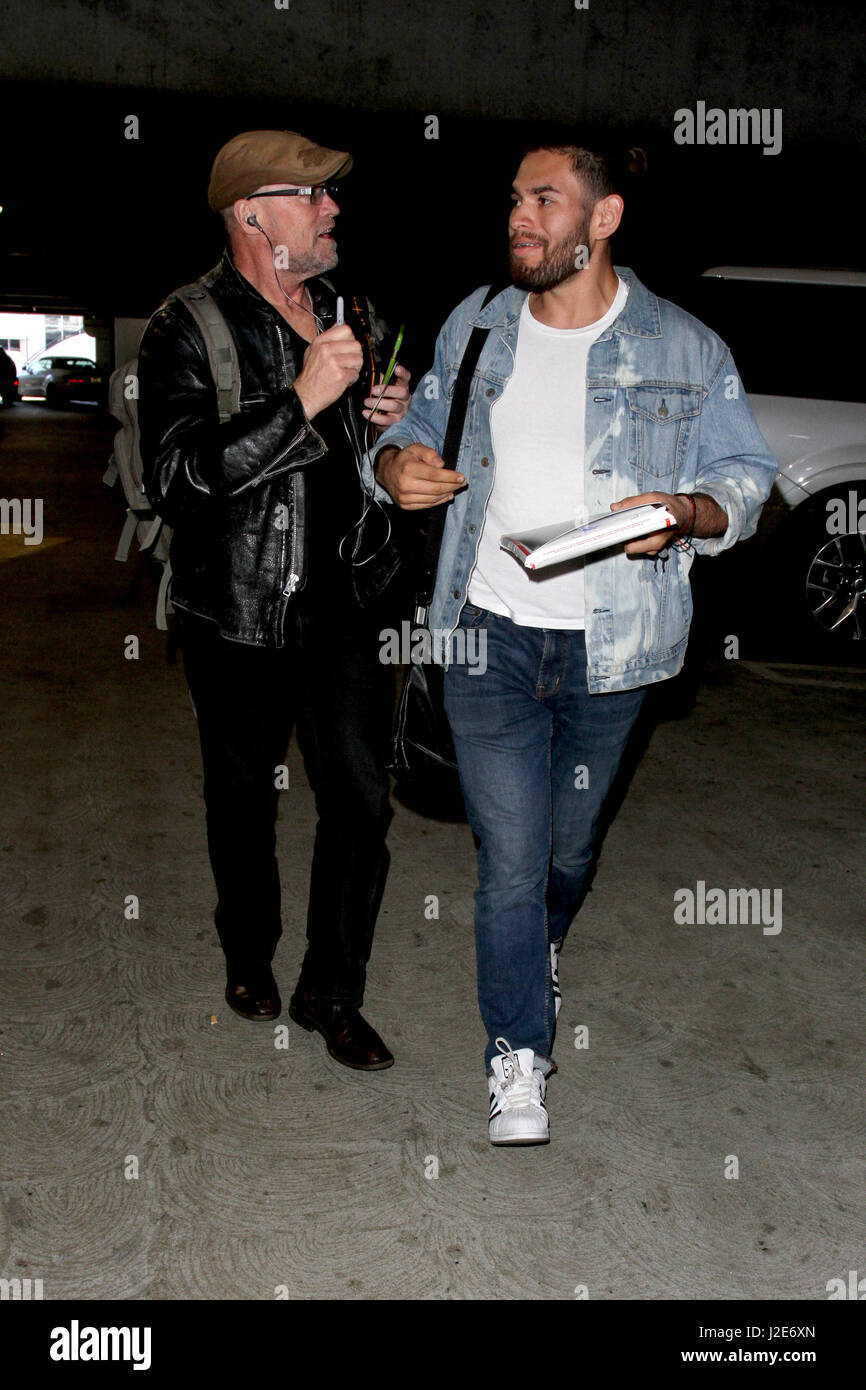 Michael Rooker signing autographs for fans after arriving at Los ...