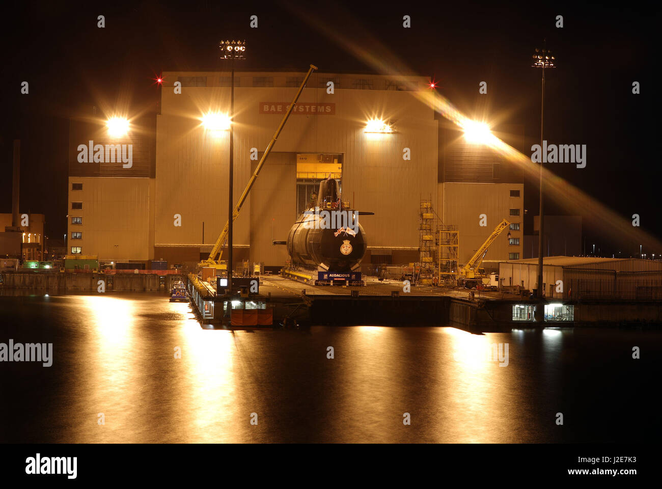 The new fourth Astute-class nuclear-powered submarine, HMS Audacious ...