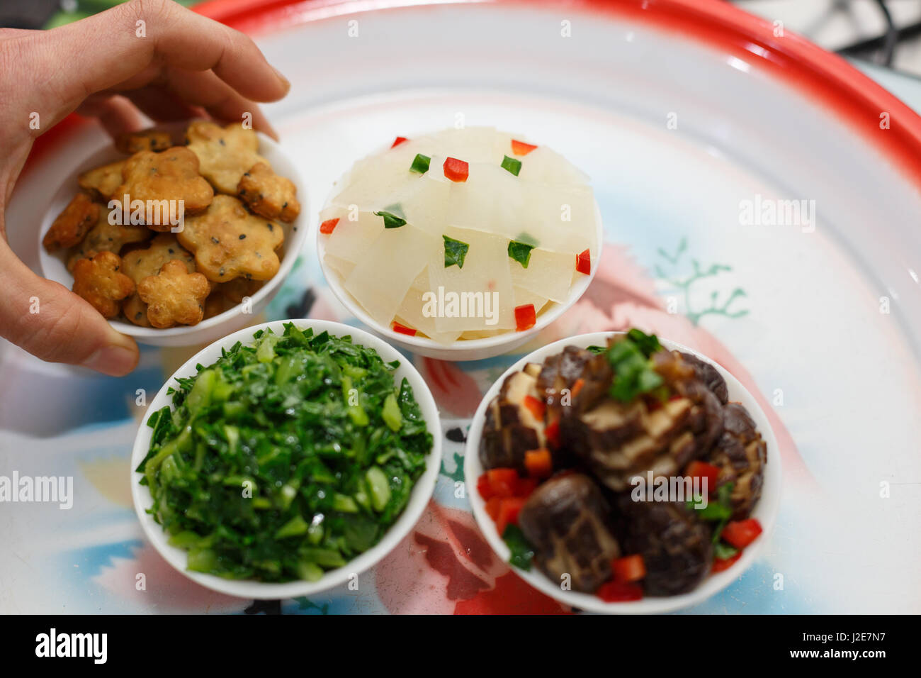 The scene of chinese cooking food in the kitchen Stock Photo - Alamy