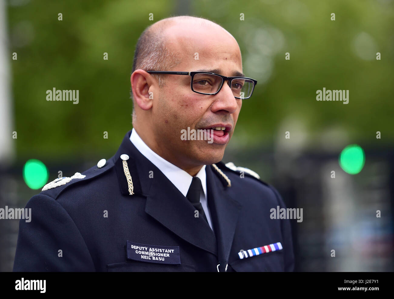 Metropolitan Police Deputy Assistant Commissioner Neil Basu speaks to ...