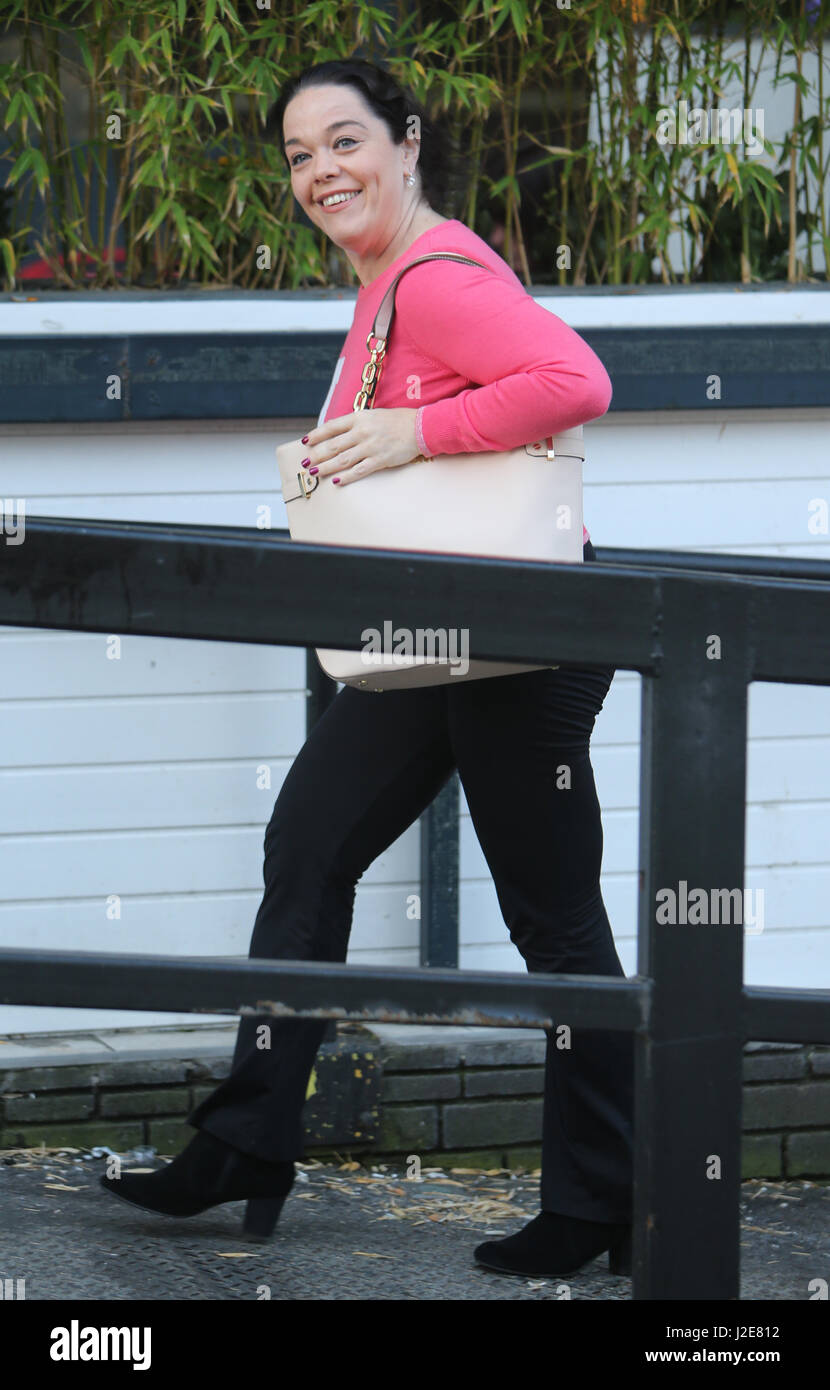 Lisa Riley make up free outside ITV Studios Featuring: Lisa Riley Where ...