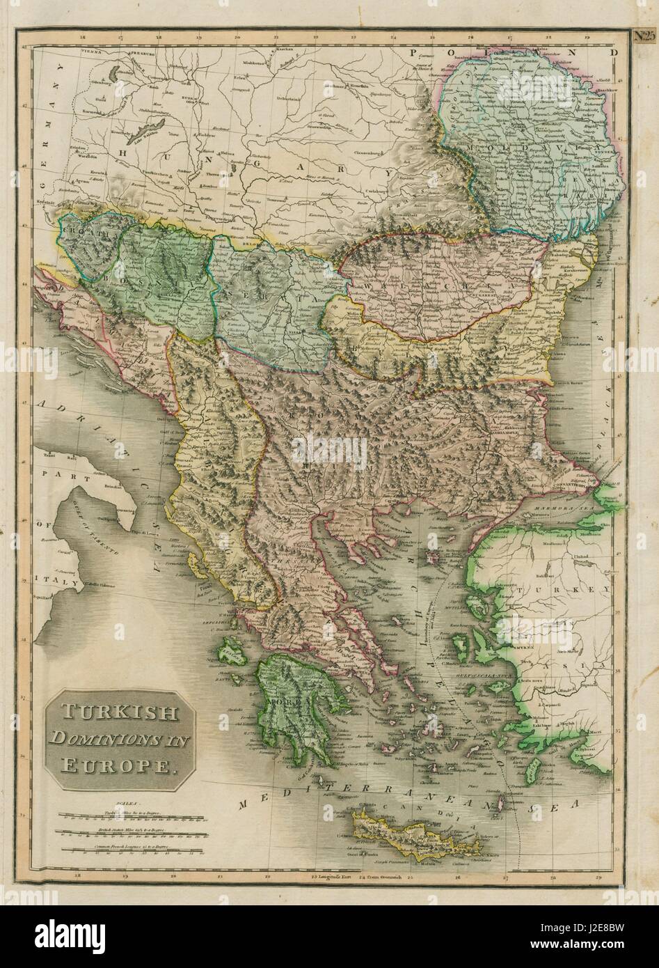 Old turkish map hi-res stock photography and images - Alamy