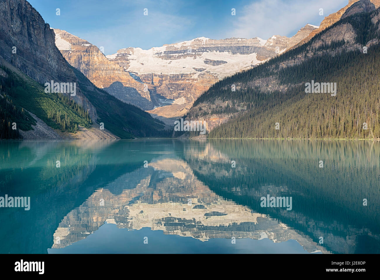 Canada, Banff National Park, Lake Louise, with Mount Victoria and ...