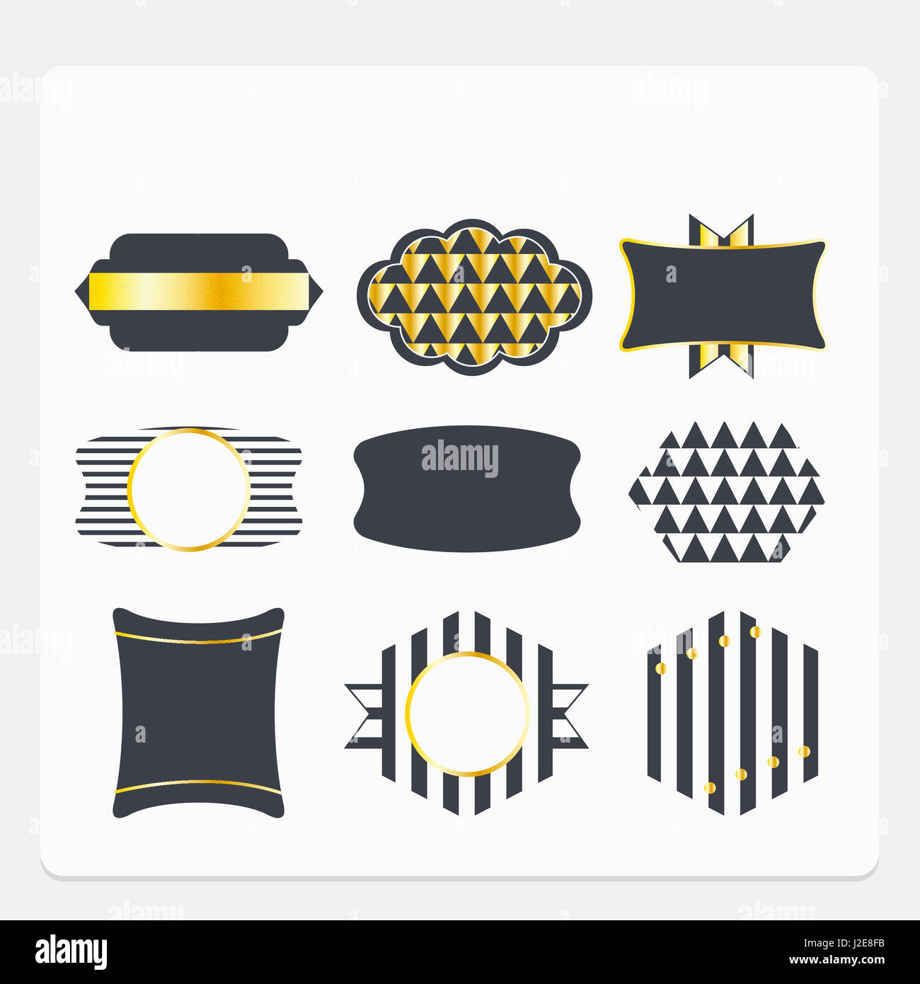 Various label stickers Stock Photo - Alamy