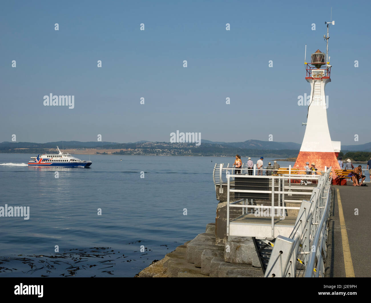 Canada, British Columbia, Victoria, Ogden Point, Breakwater Walk and ...