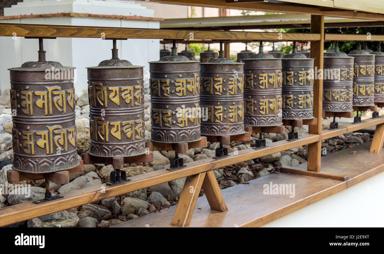 Tibetan prayer wheel hi-res stock photography and images - Alamy