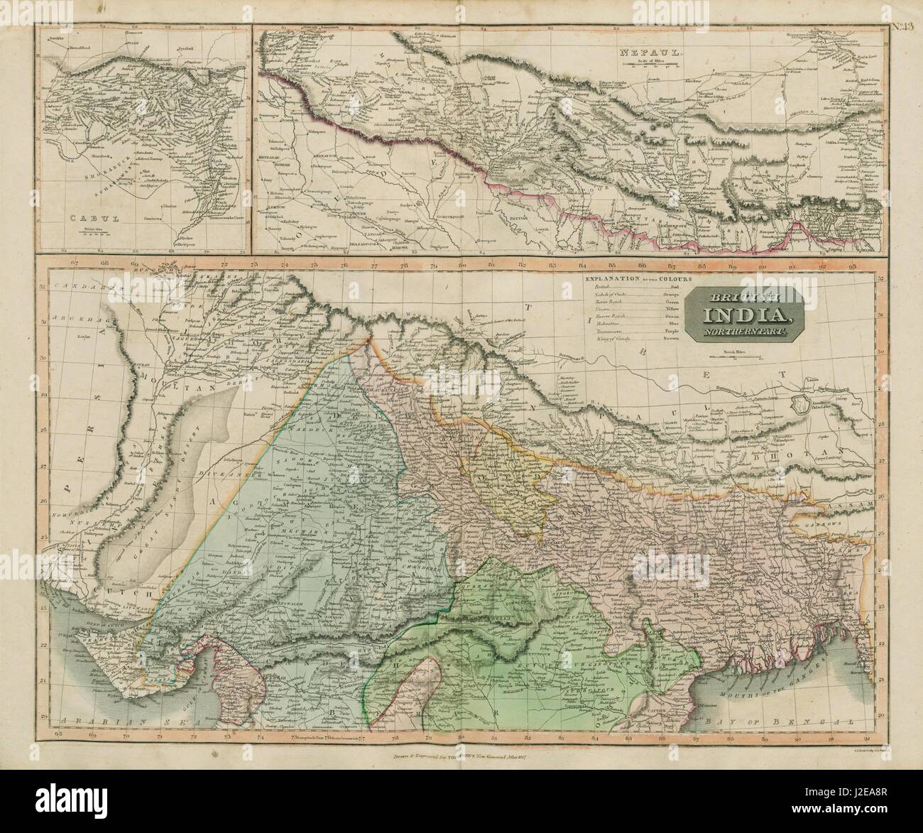 New political map of nepal hi-res stock photography and images - Alamy