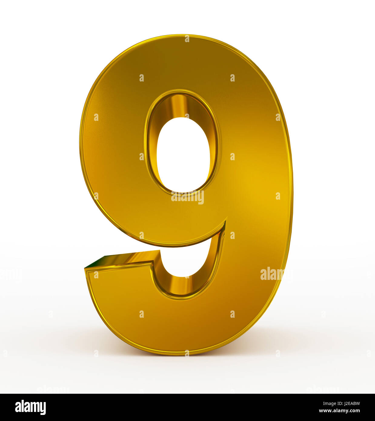 3d golden numbers hi-res stock photography and images - Alamy