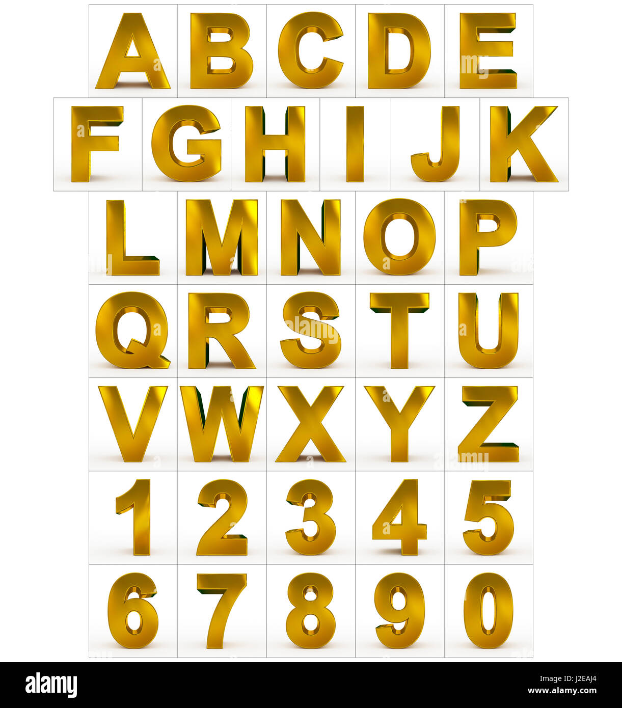 Golden Alphabet Fonts
