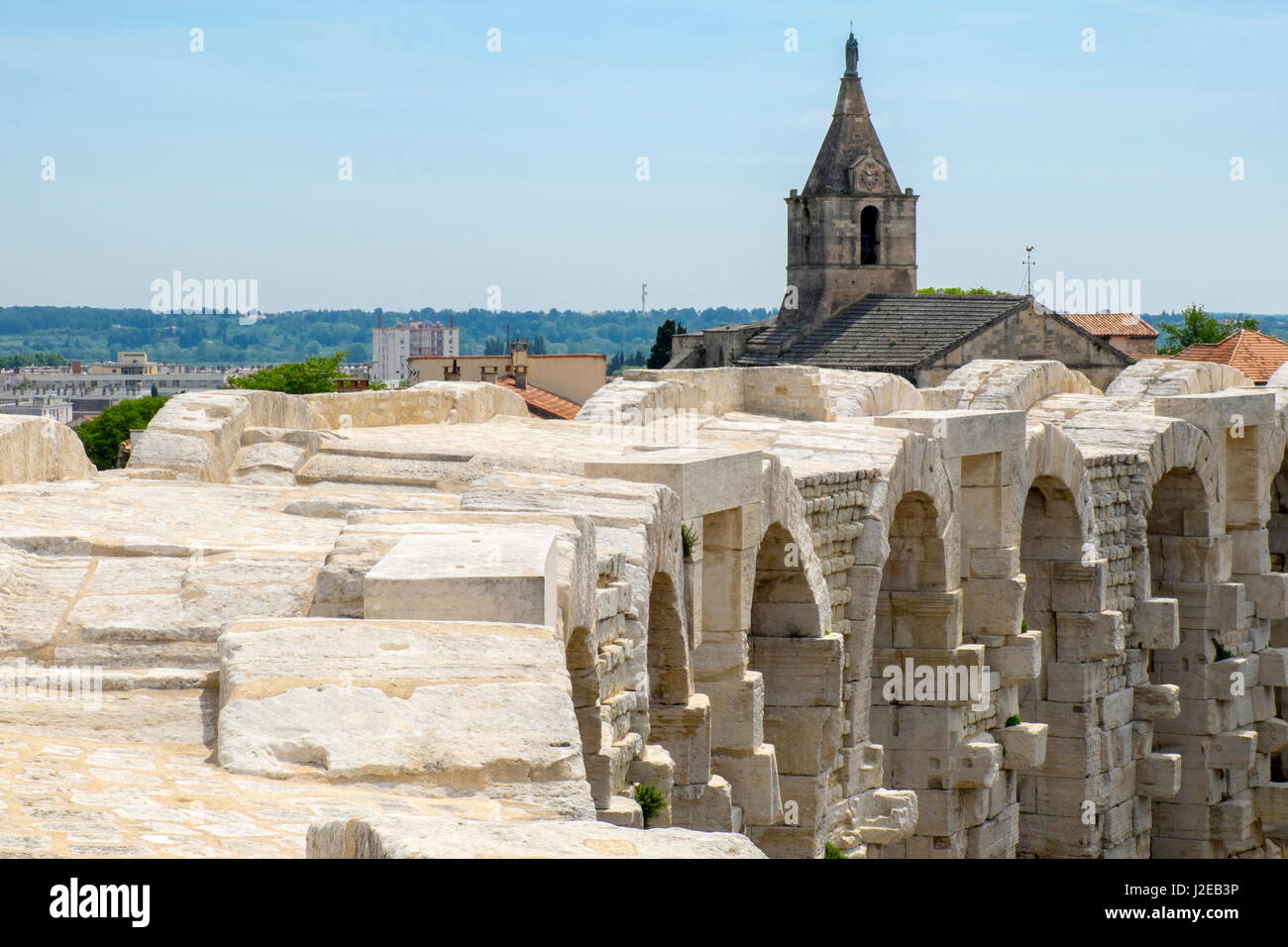 France, Arles, Roman Amphitheater Stock Photo - Alamy