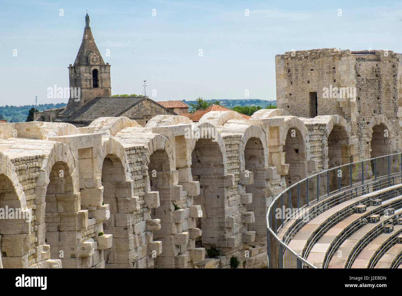 France, Arles, Roman Amphitheater Stock Photo - Alamy