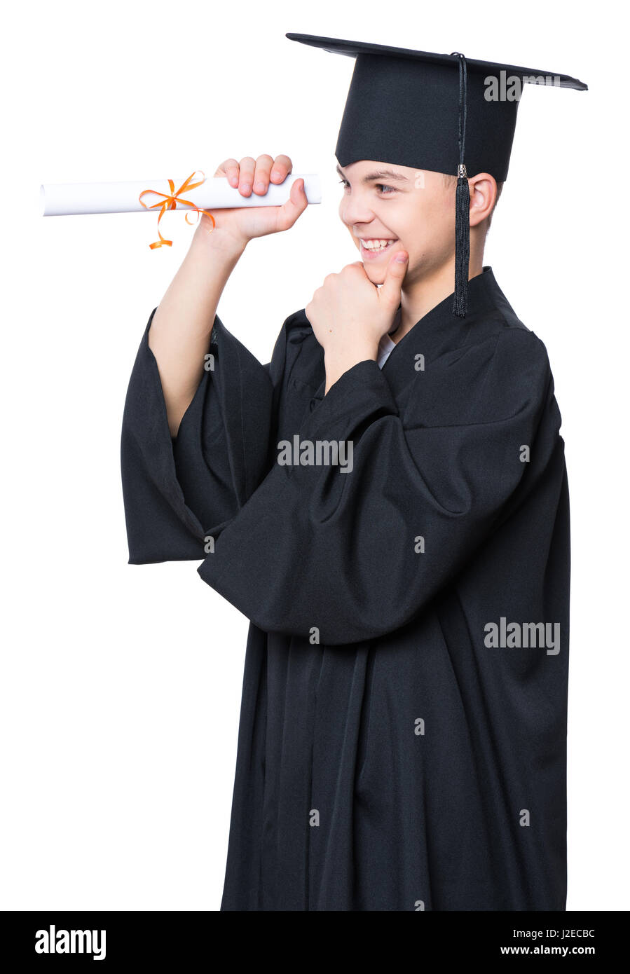 Graduate teen boy student Stock Photo - Alamy