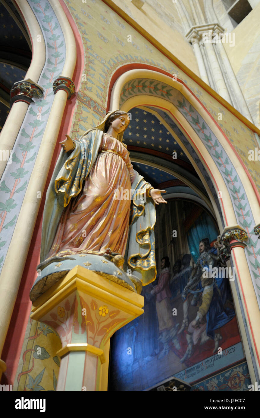 France, Burgundy, Nievre, Nevers. Nevers Cathedral (Cathedrale Saint ...