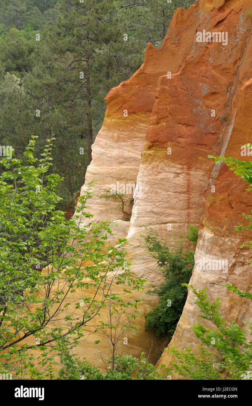 France, Vaucluse, Roussillon. Ochre cliffs Stock Photo - Alamy
