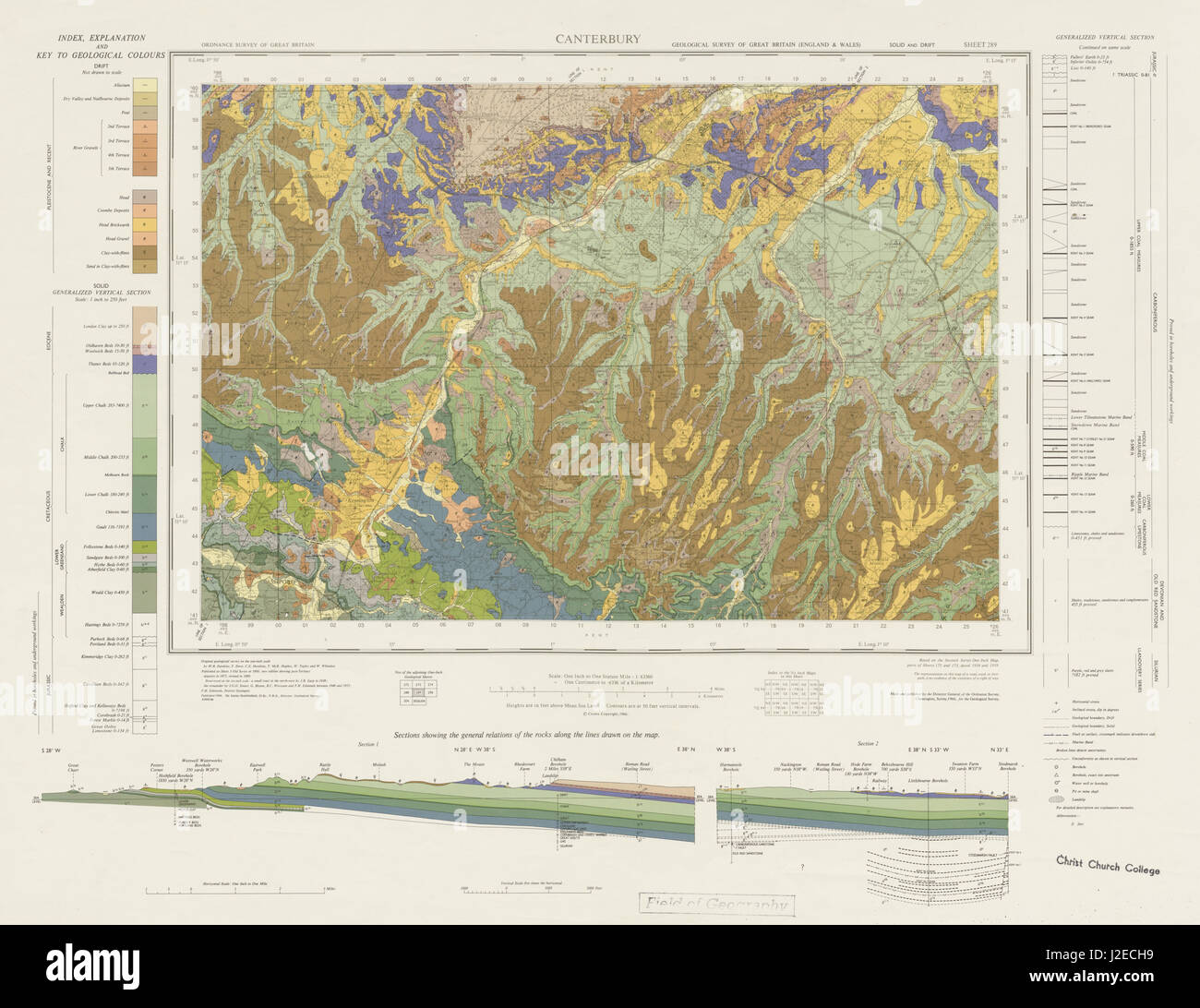 Geological survey great britain map hi-res stock photography and images ...