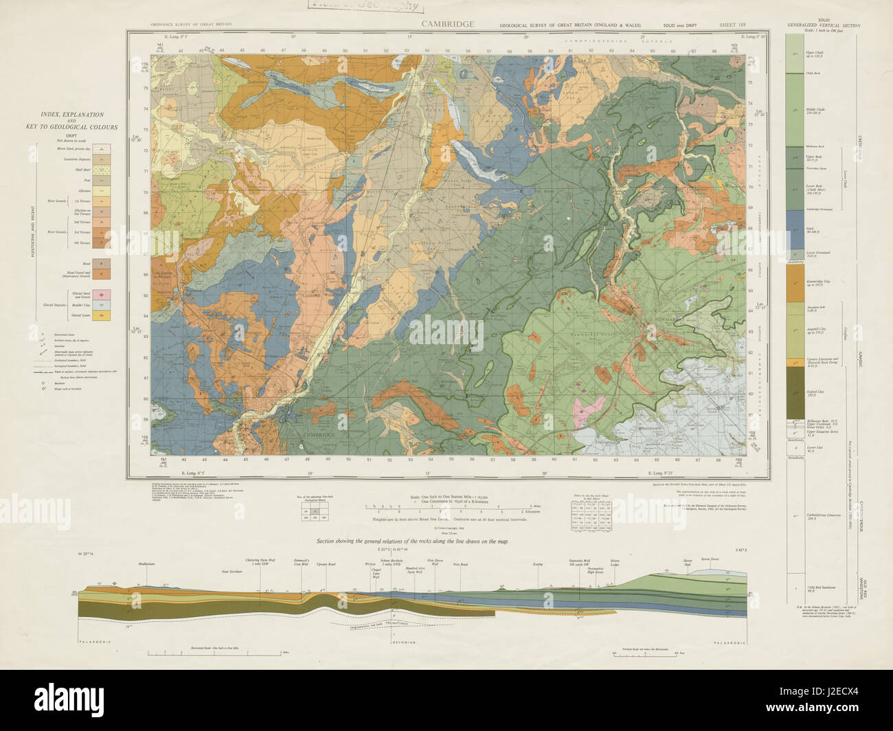 Geological survey great britain map hi-res stock photography and images ...