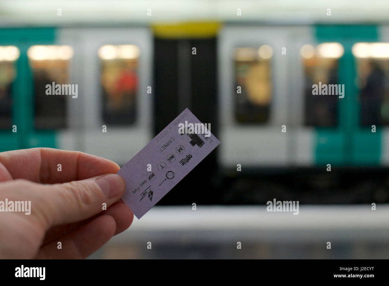 Metro ticket paris hi-res stock photography and images - Alamy